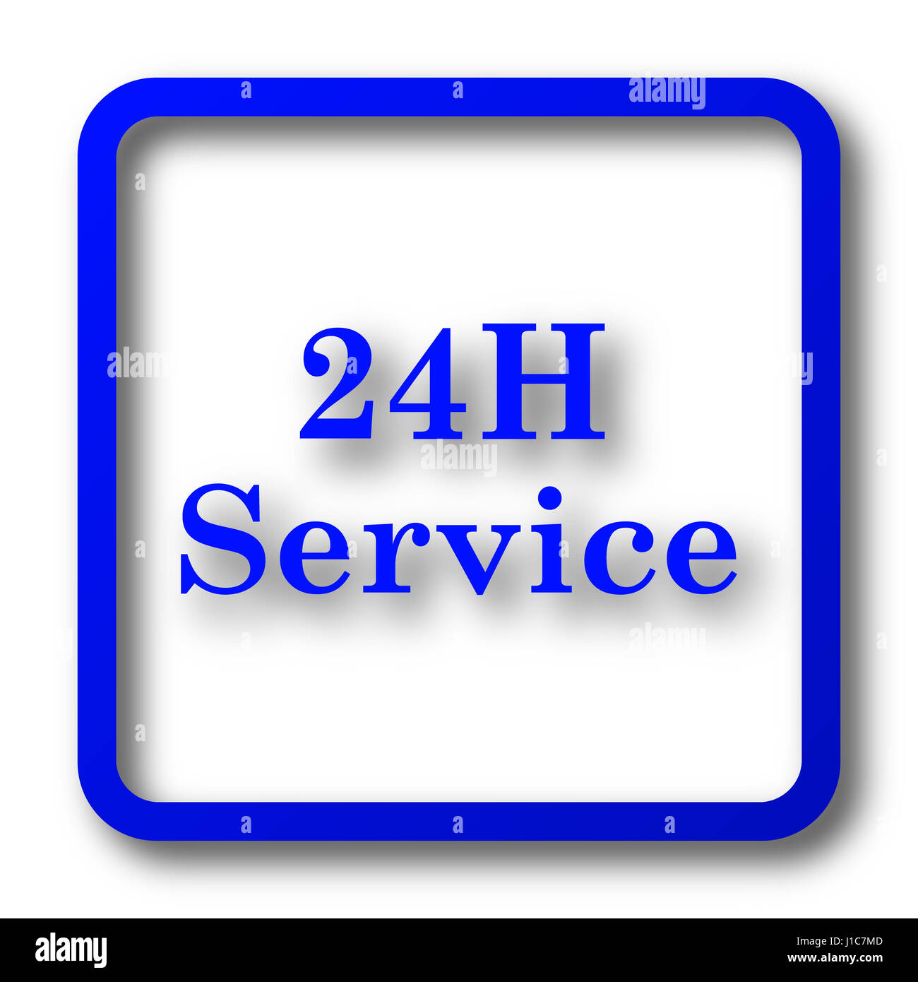 24H Service icon. 24H Service website button on white background Stock ...