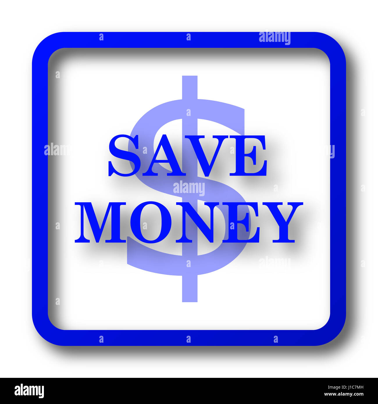 Save money icon. Save money website button on white background Stock ...