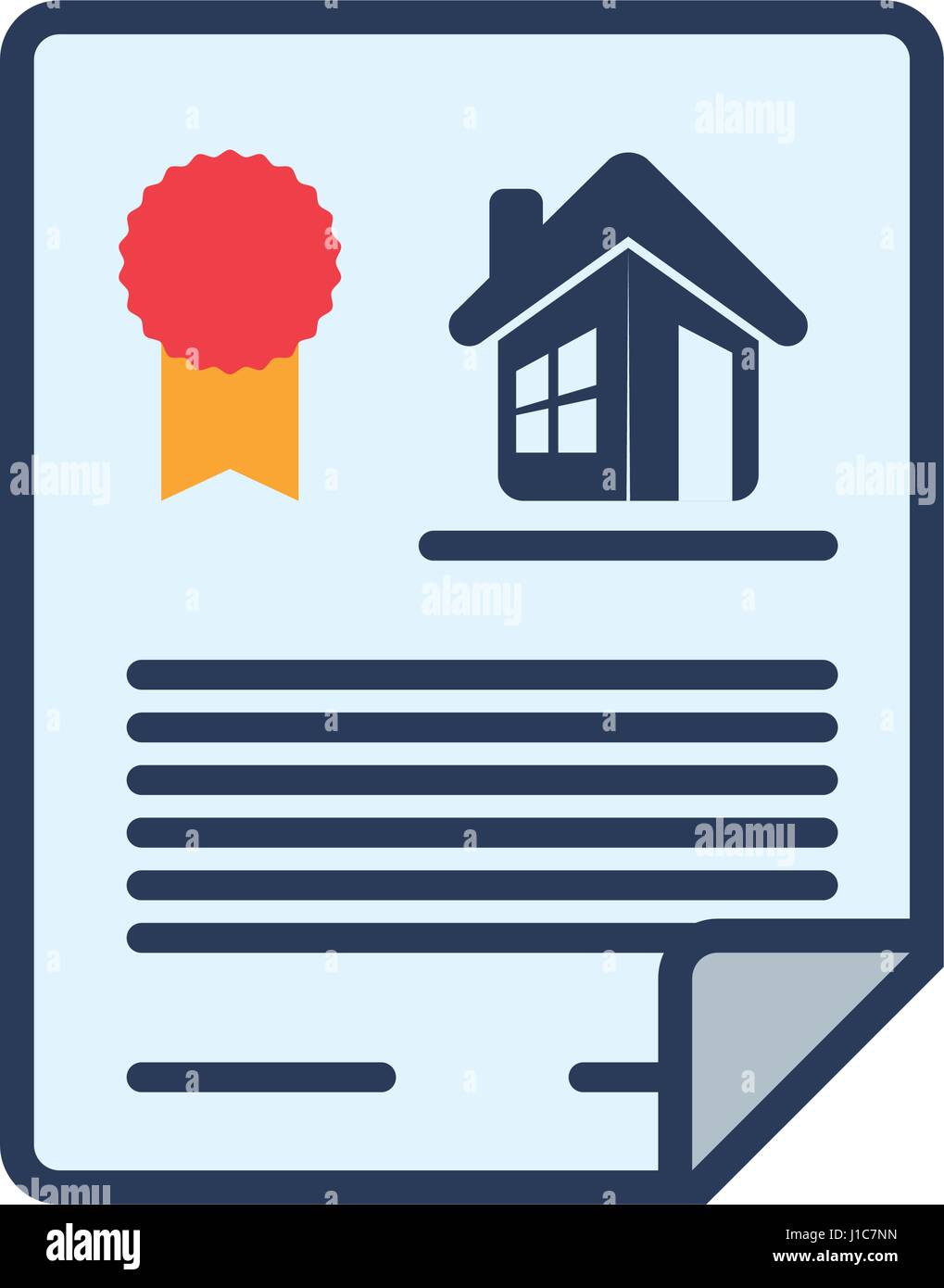 Home insurance Contract Stock Vector Image & Art - Alamy