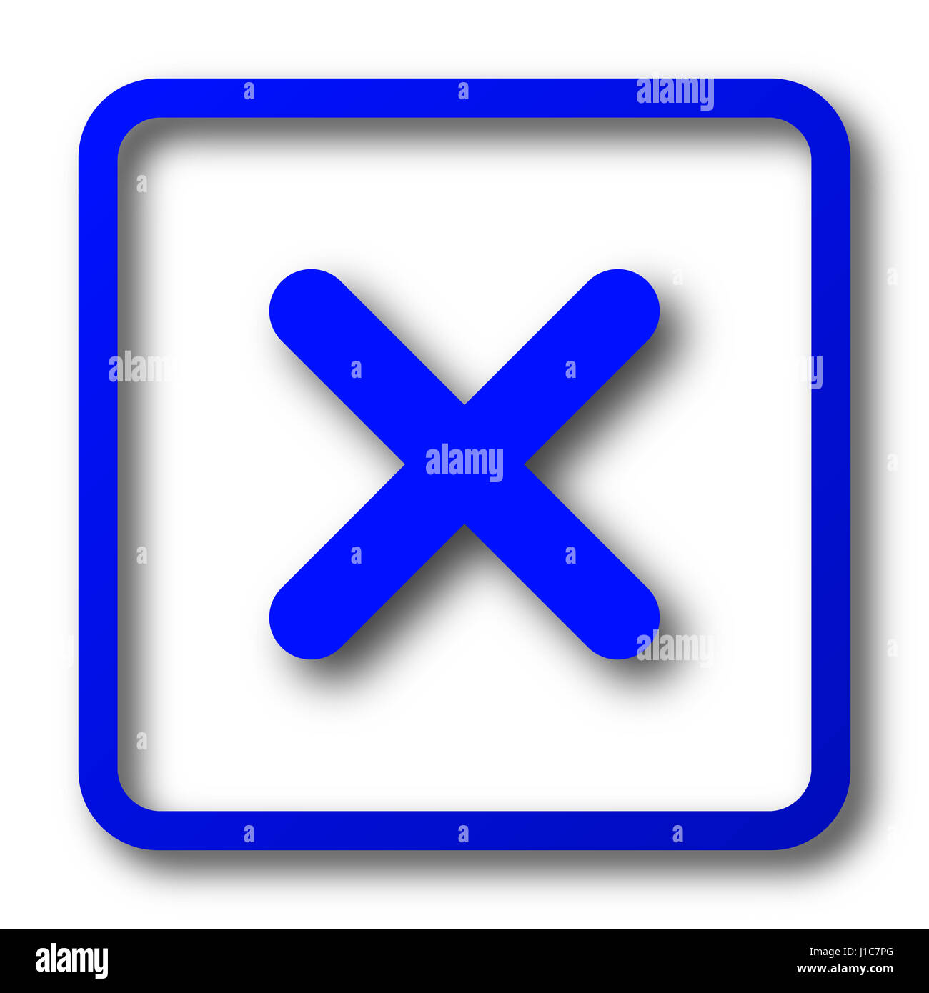 X close icon. X close website button on white background Stock Photo ...