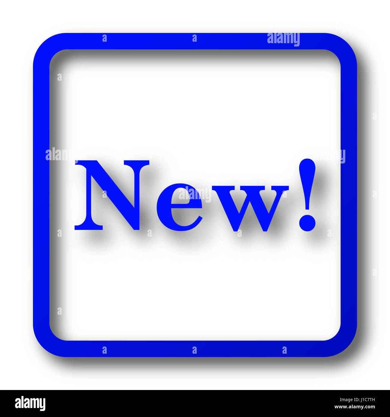 New icon. New website button on white background Stock Photo - Alamy