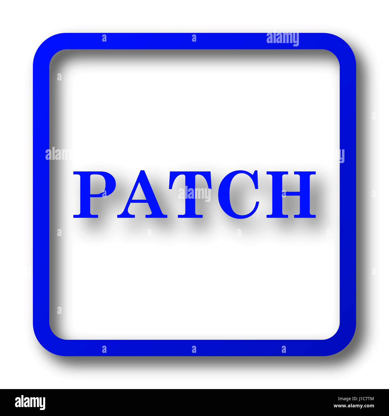 Patch icon. Patch website button on white background Stock Photo - Alamy