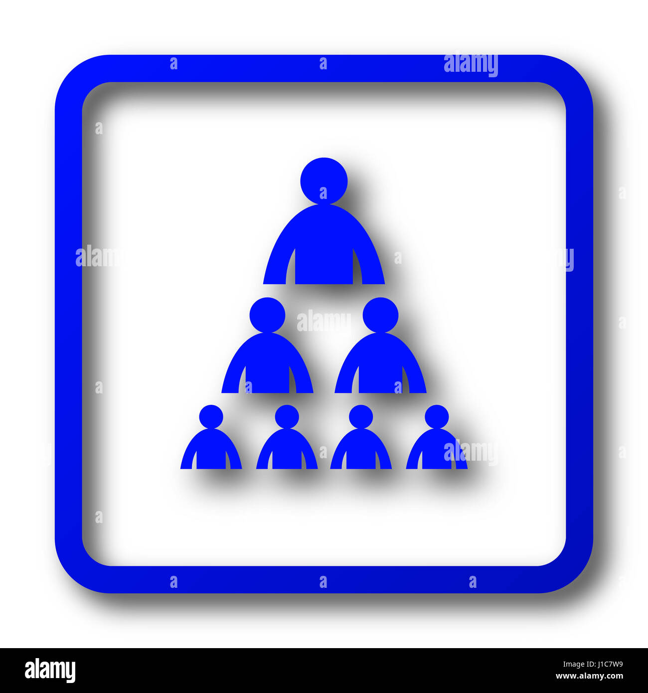 Organizational chart with people icon. Organizational chart with people ...