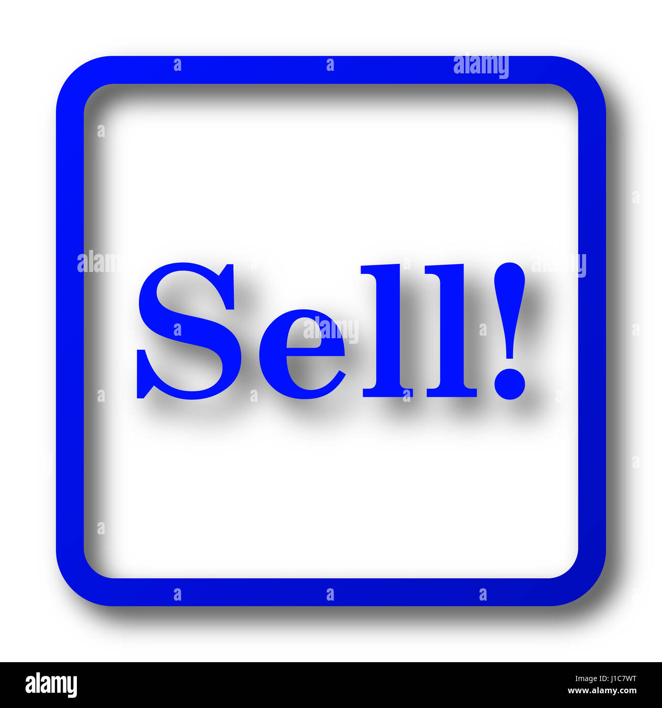 Sell icon. Sell website button on white background Stock Photo - Alamy