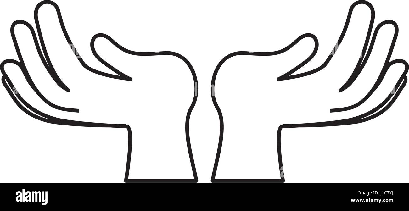 Human hand symbol Stock Vector Image & Art - Alamy