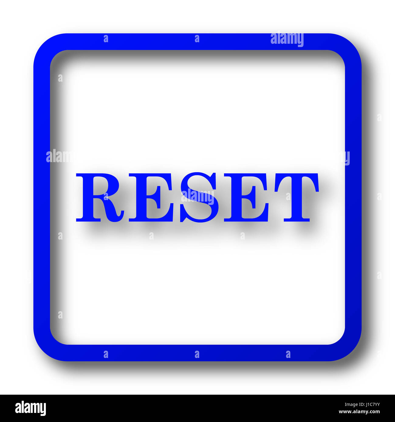Reset icon. Reset website button on white background Stock Photo - Alamy