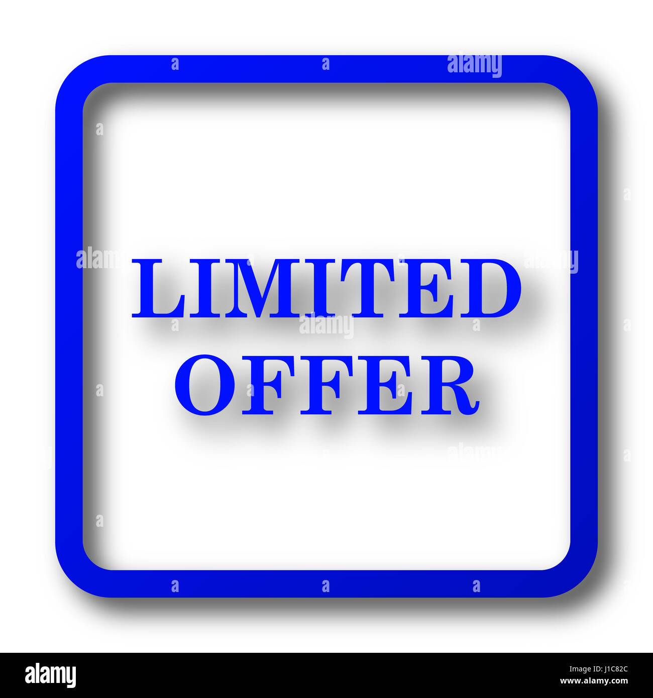 Illustration limited edition blue Cut Out Stock Images & Pictures - Alamy