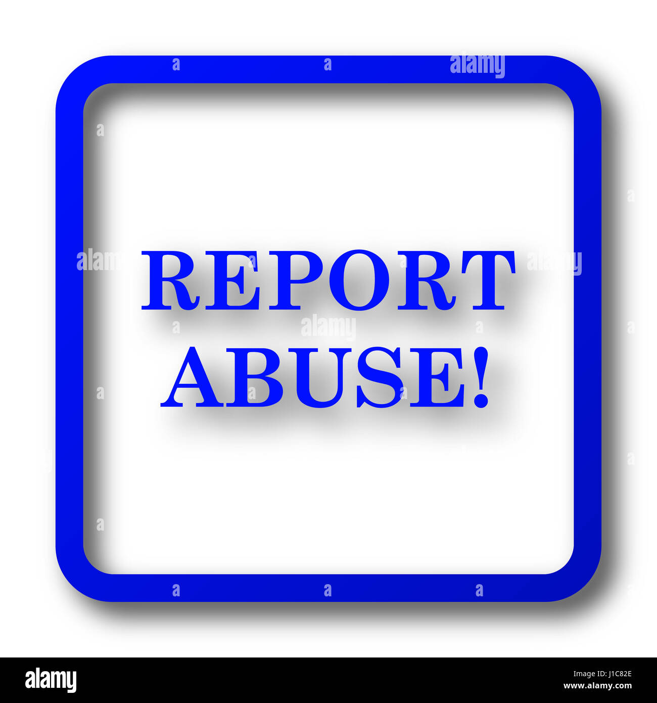 Report abuse icon. Report abuse website button on white background ...