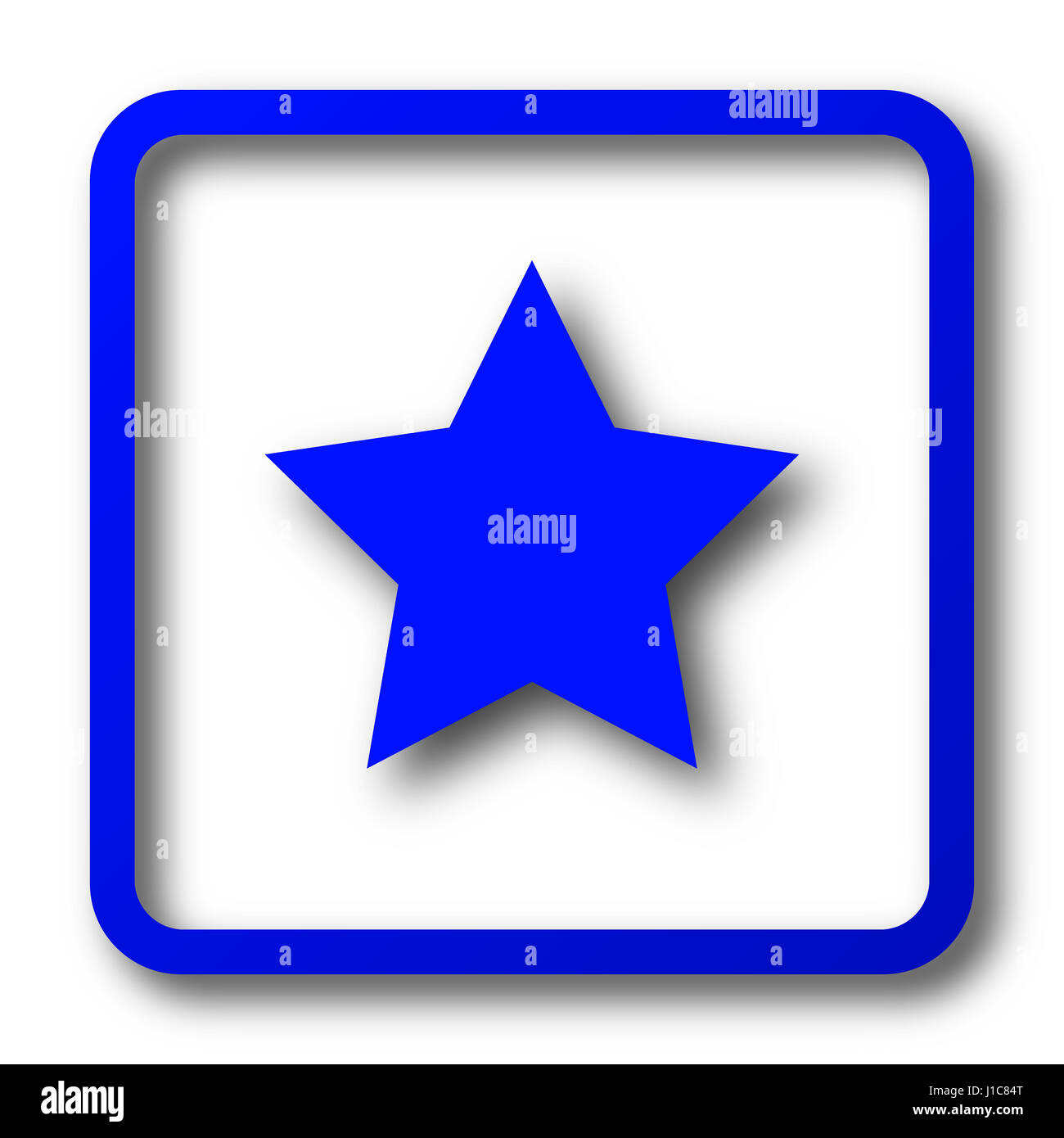Favorite icon. Favorite website button on white background Stock Photo ...