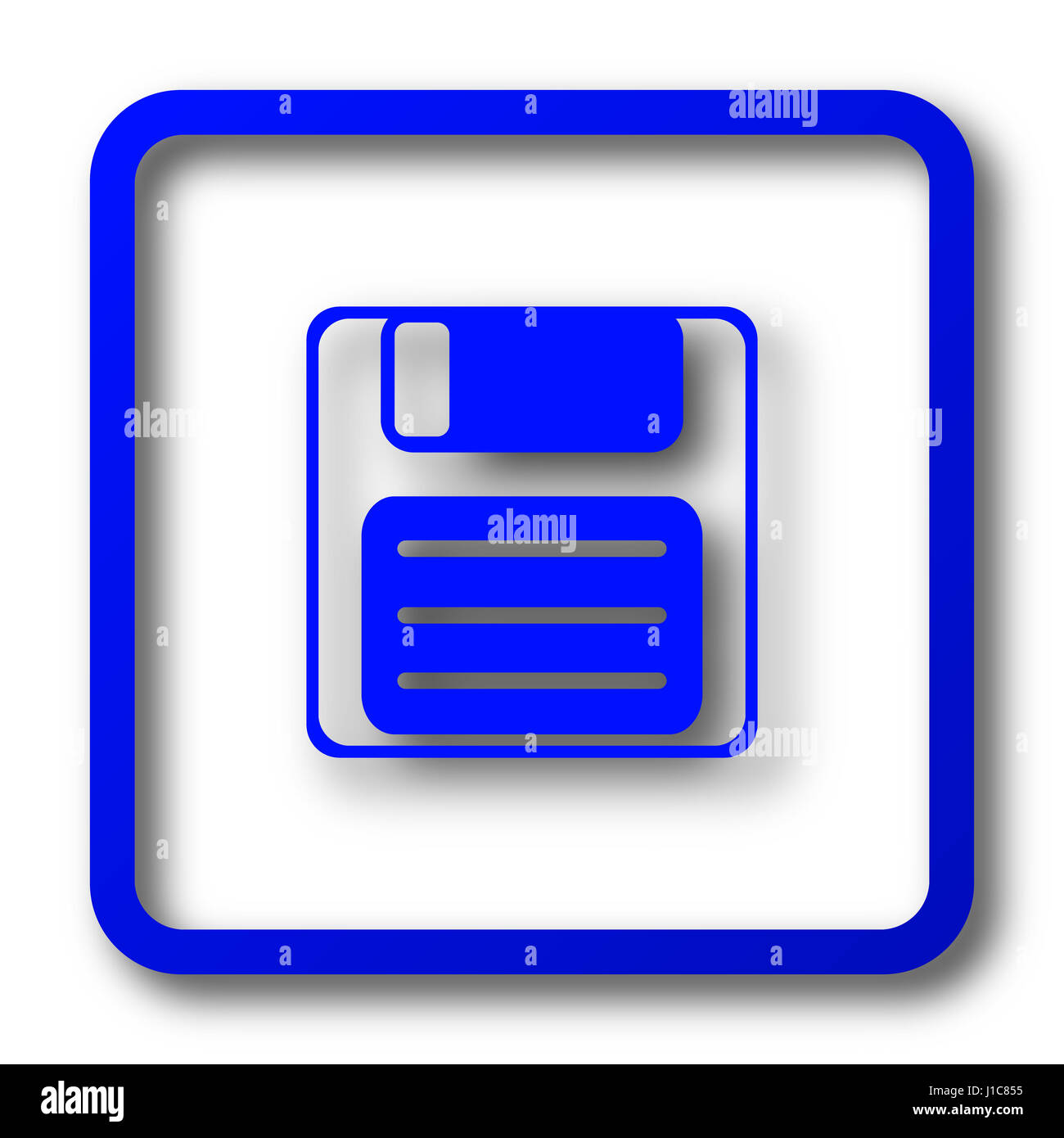 Save icon. Save website button on white background Stock Photo - Alamy