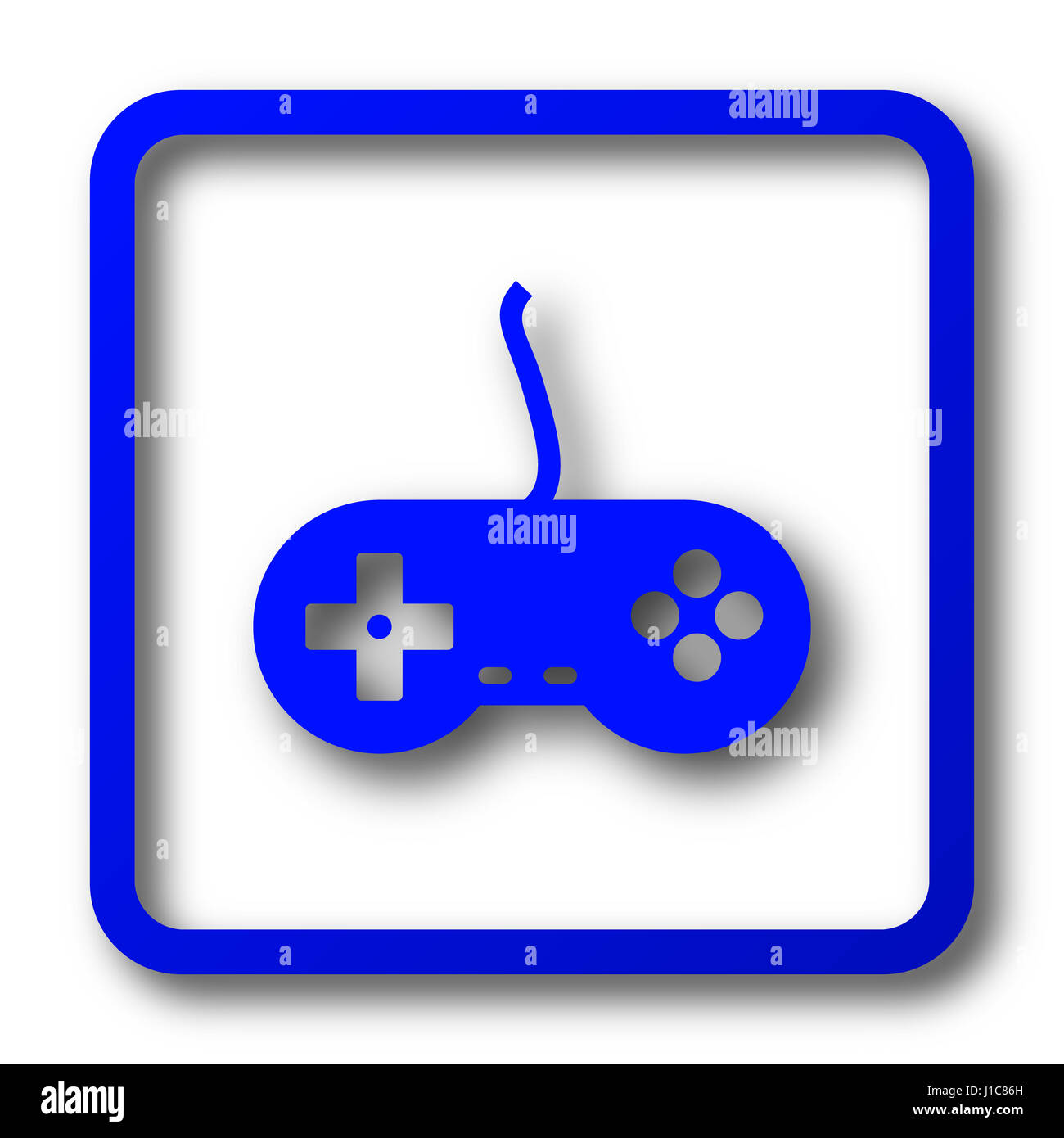 Gamepad icon. Gamepad website button on white background Stock Photo ...