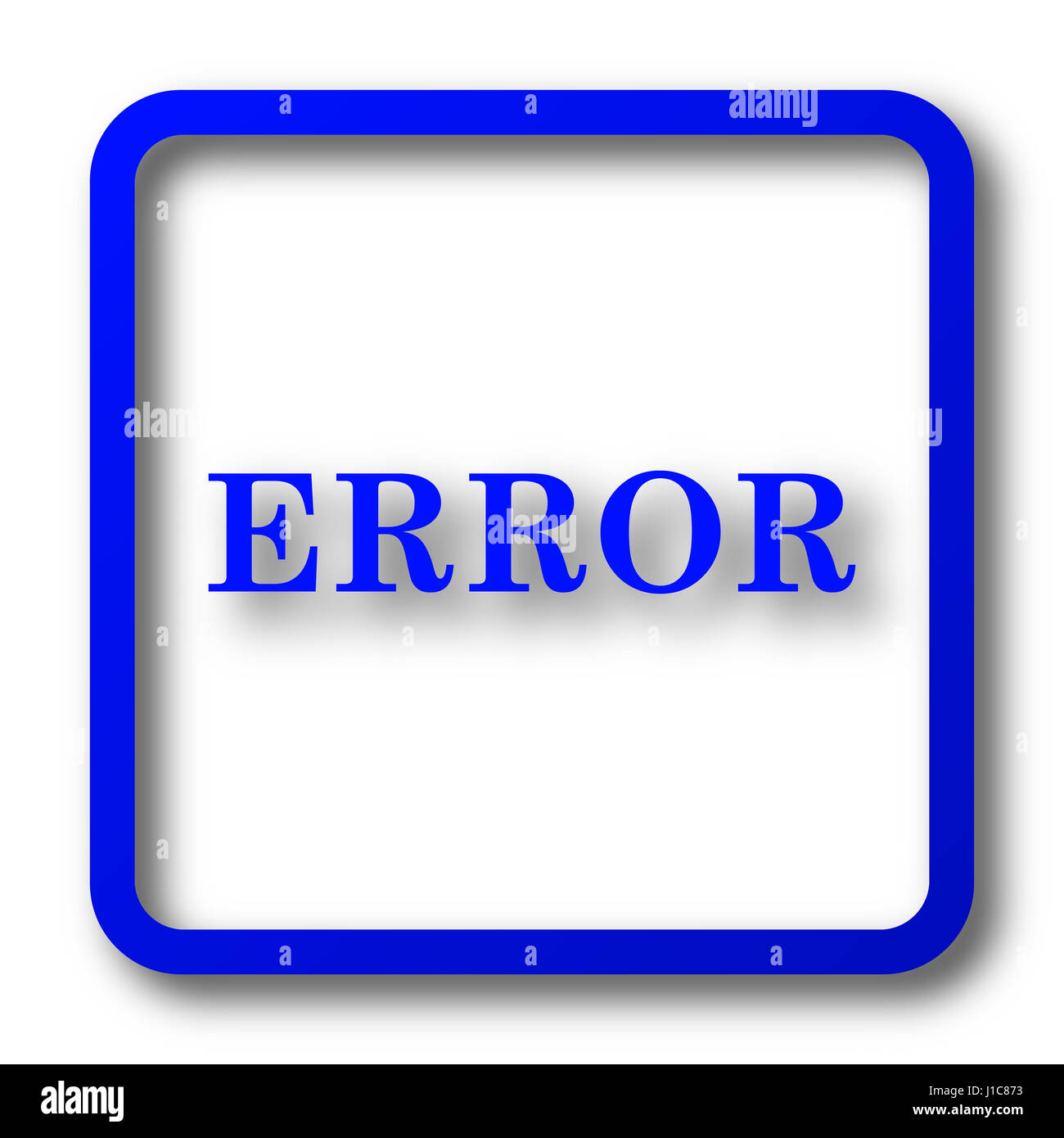 error icon. error website button on white background Stock Photo - Alamy