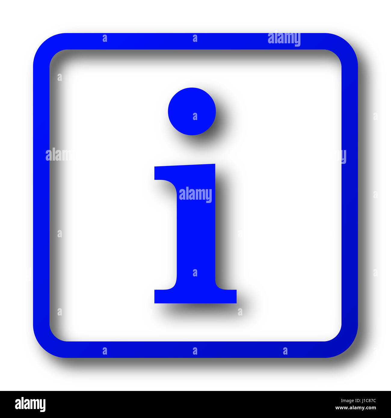 Info icon. Info website button on white background Stock Photo - Alamy