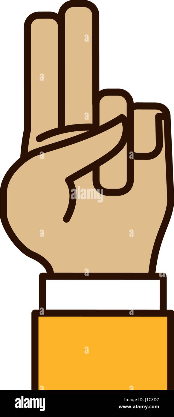 Hand number symbol Stock Vector Image & Art - Alamy