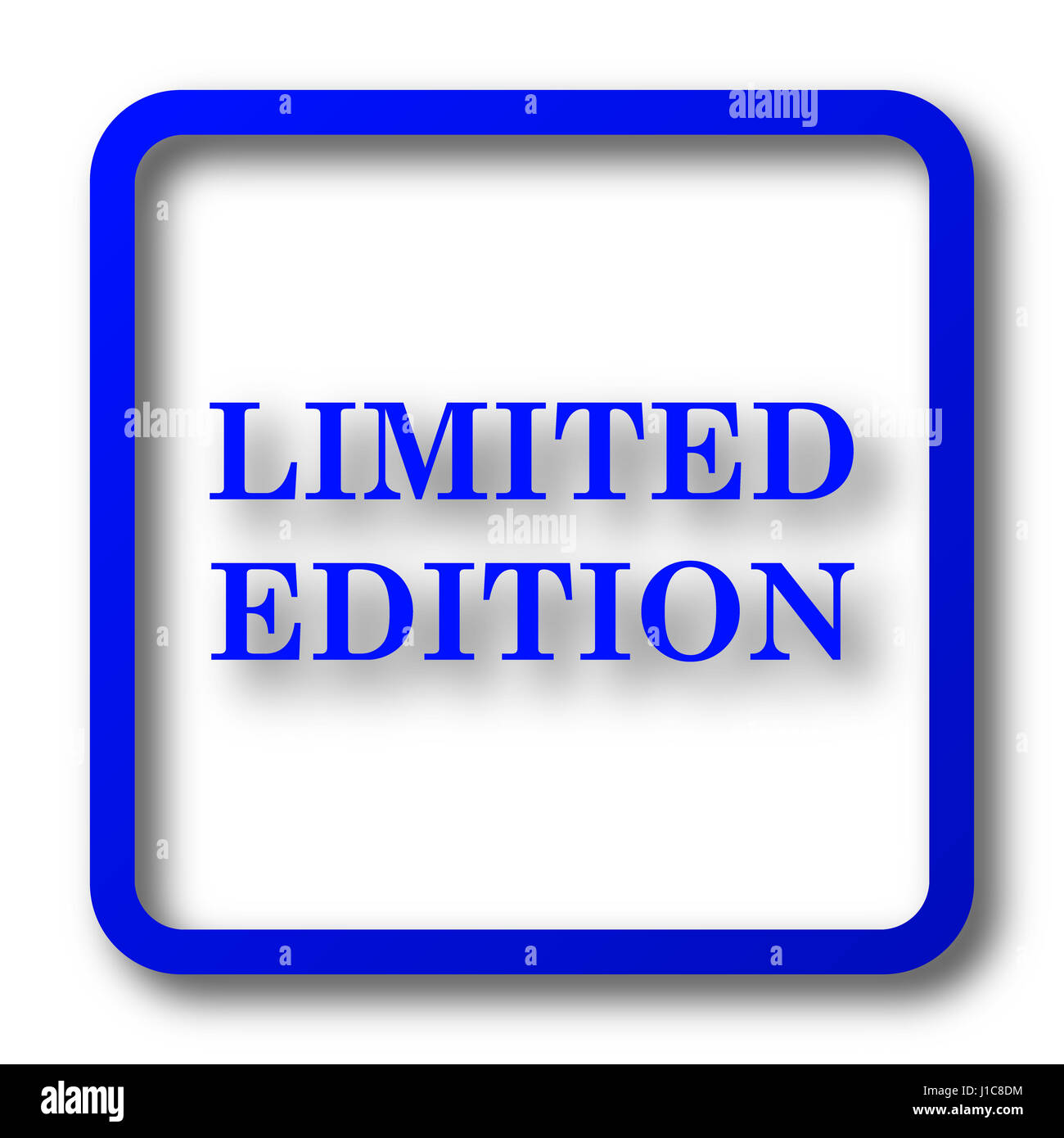 Limited edition icon. Limited edition website button on white ...