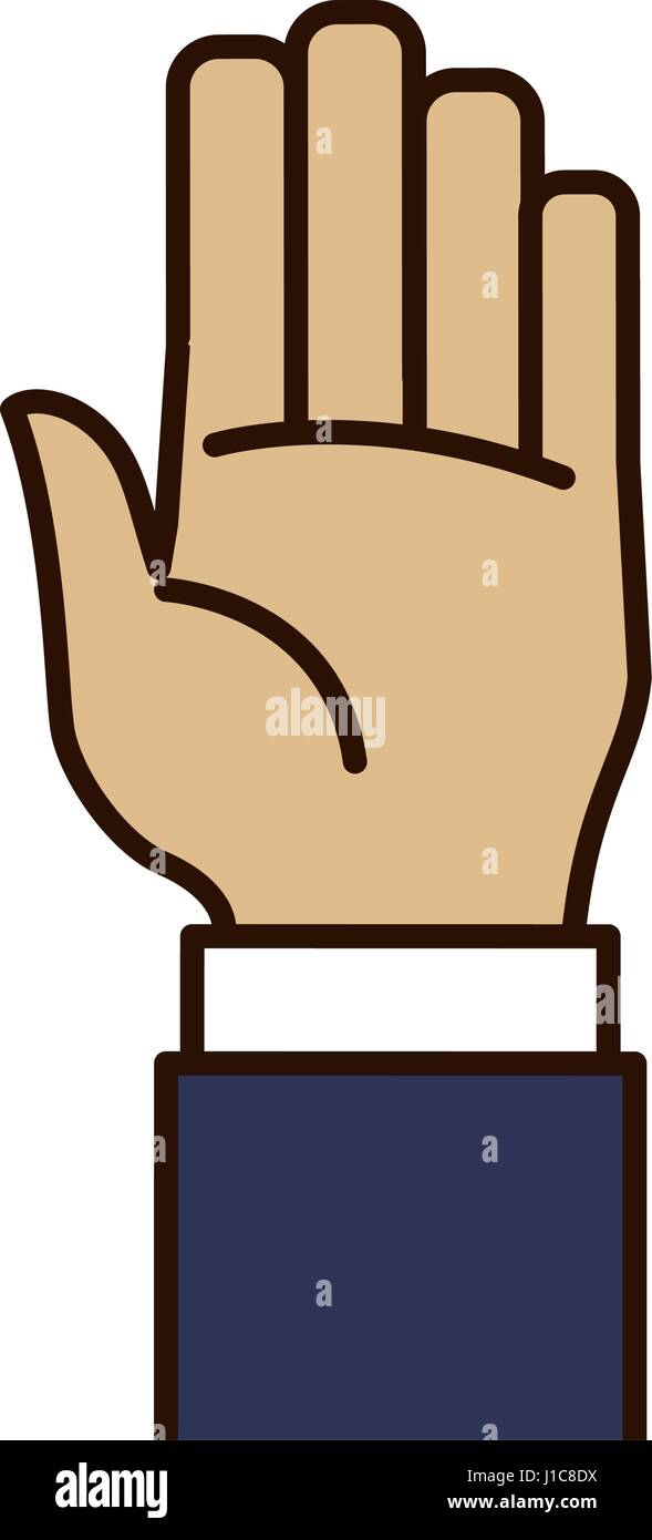 Hand number symbol Stock Vector Image & Art - Alamy