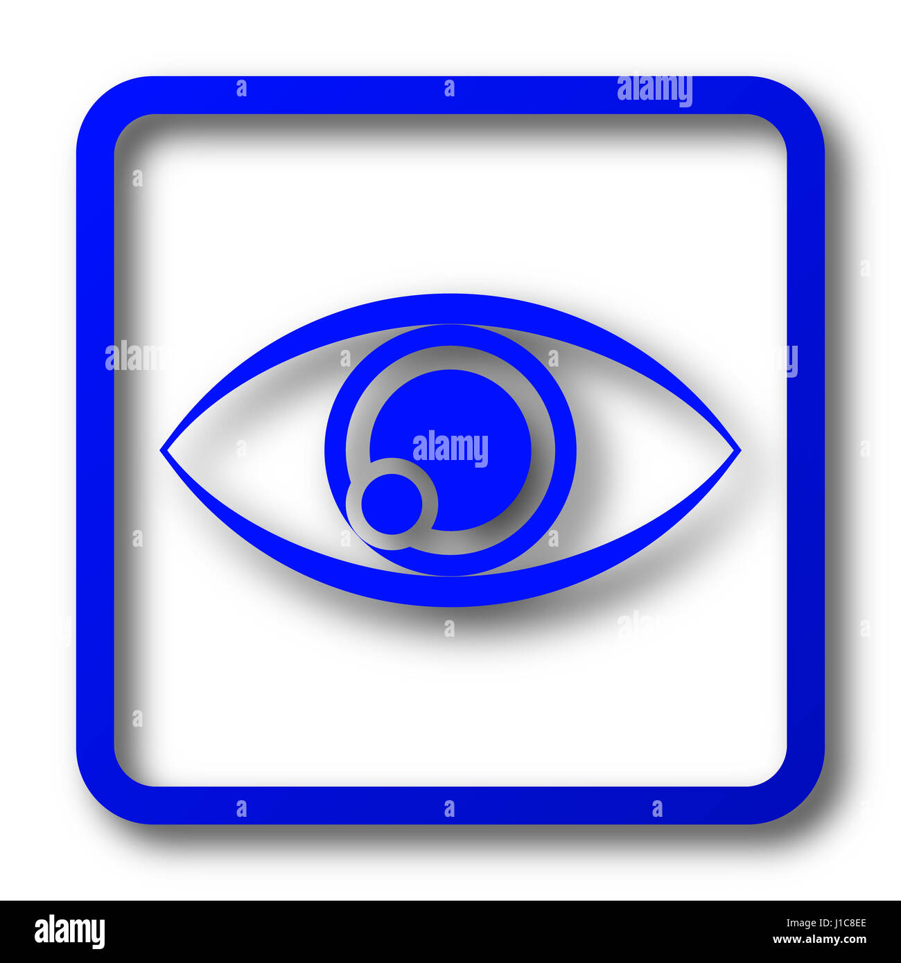 Eye icon. Eye website button on white background Stock Photo - Alamy