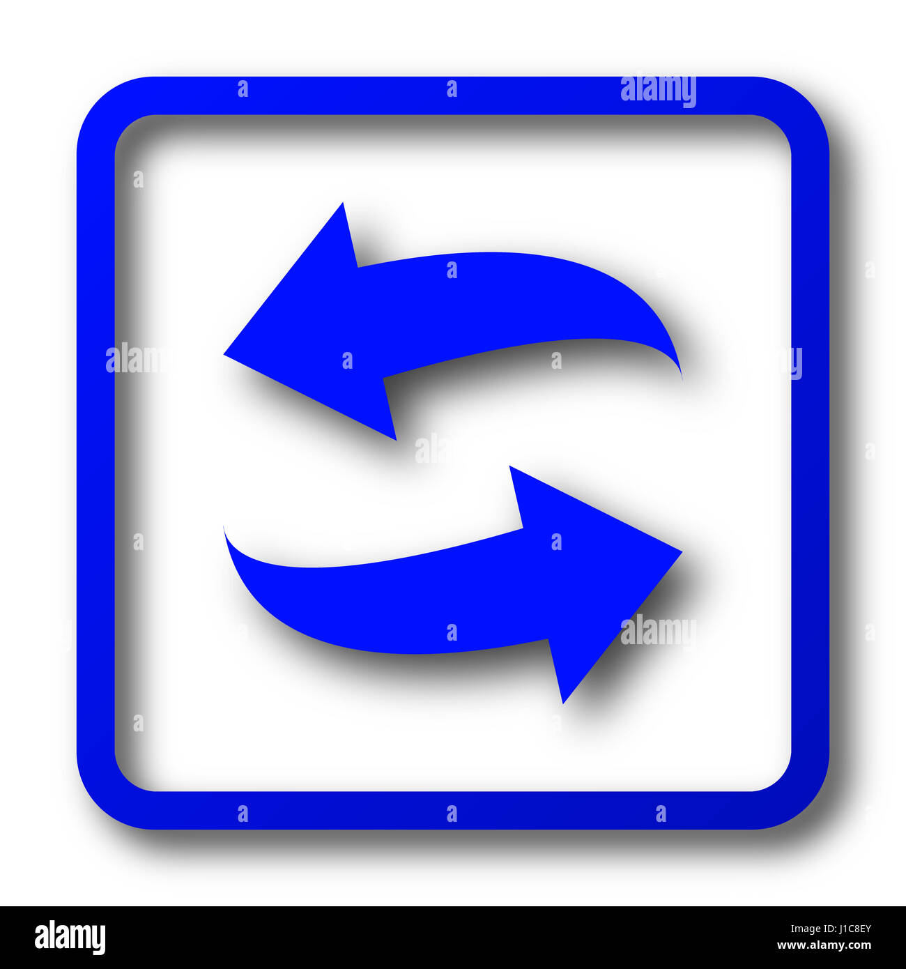 Swap icon. Swap website button on white background Stock Photo - Alamy