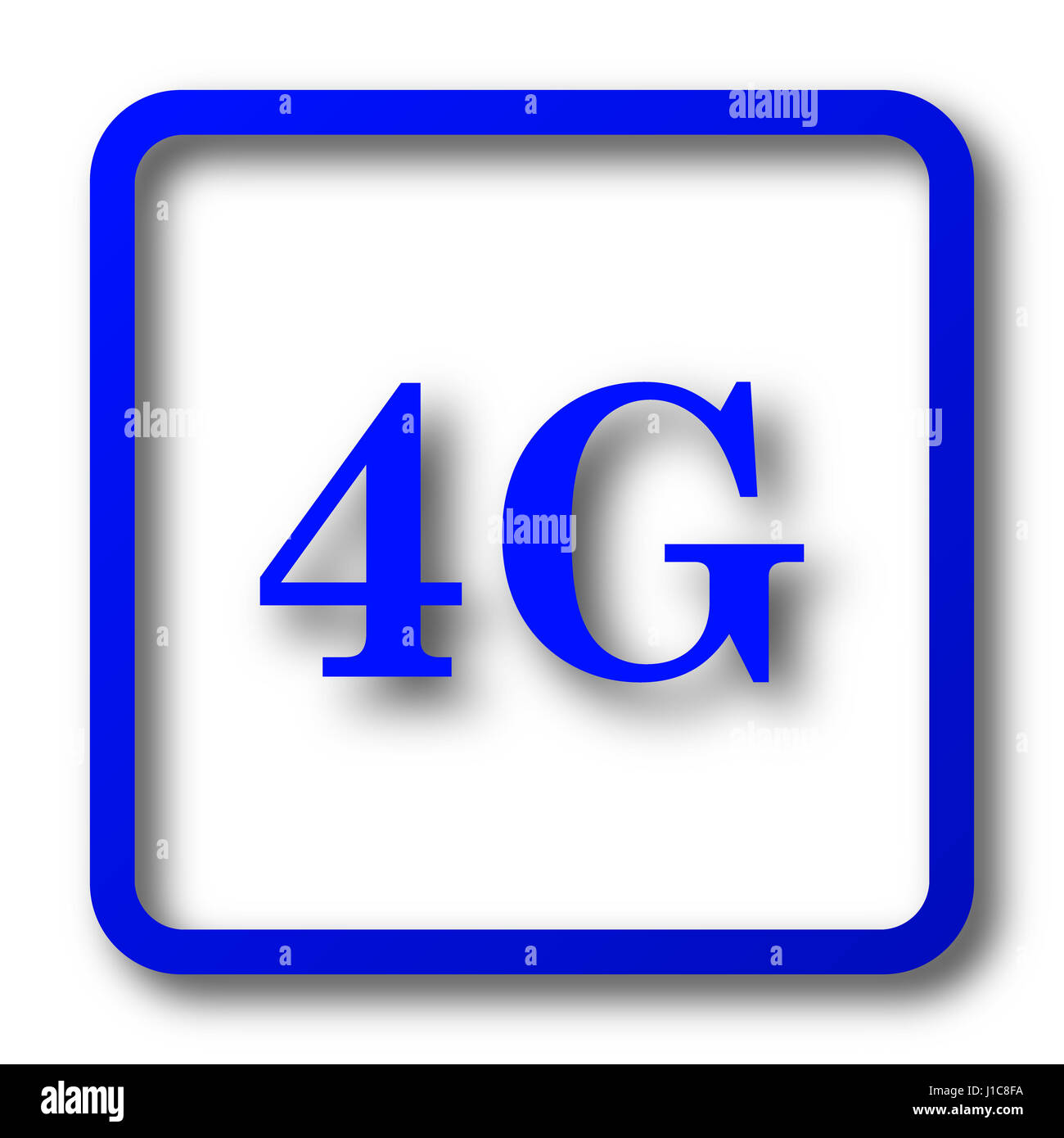 4G icon. 4G website button on white background Stock Photo - Alamy
