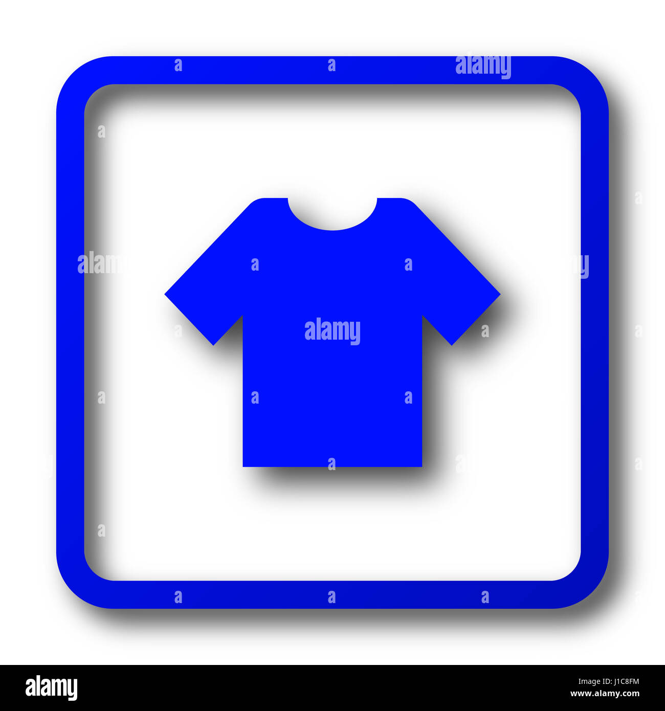 T-short icon. T-short website button on white background Stock Photo ...
