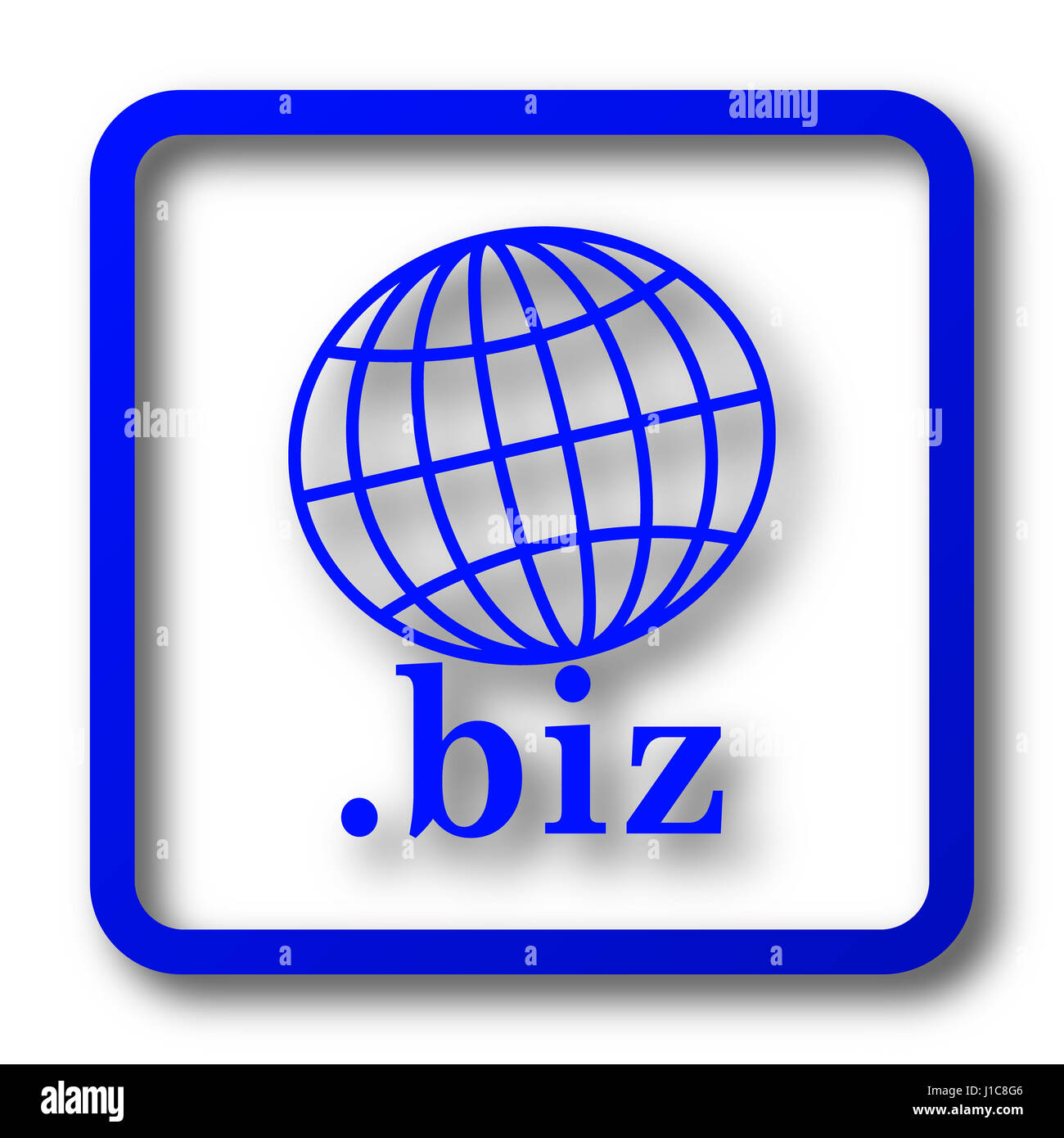 .biz icon. .biz website button on white background Stock Photo - Alamy