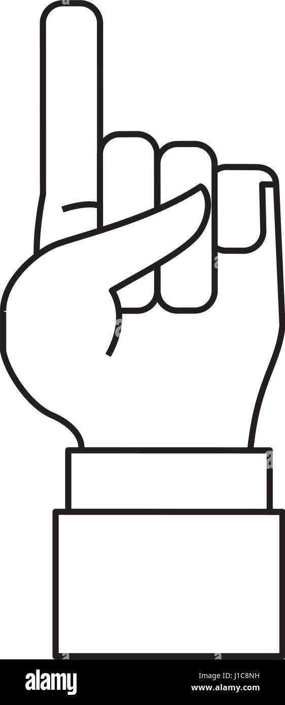 Hand number symbol Stock Vector Image & Art - Alamy