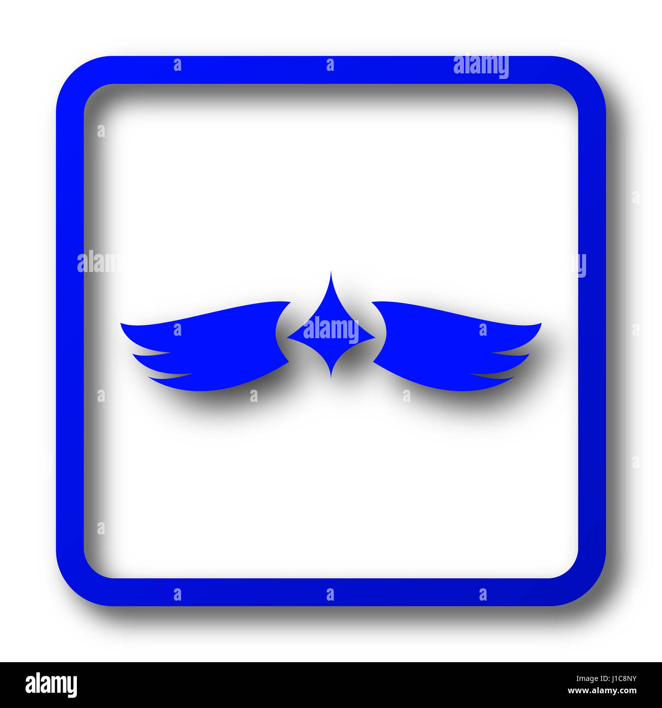 Wings icon. Wings website button on white background Stock Photo - Alamy