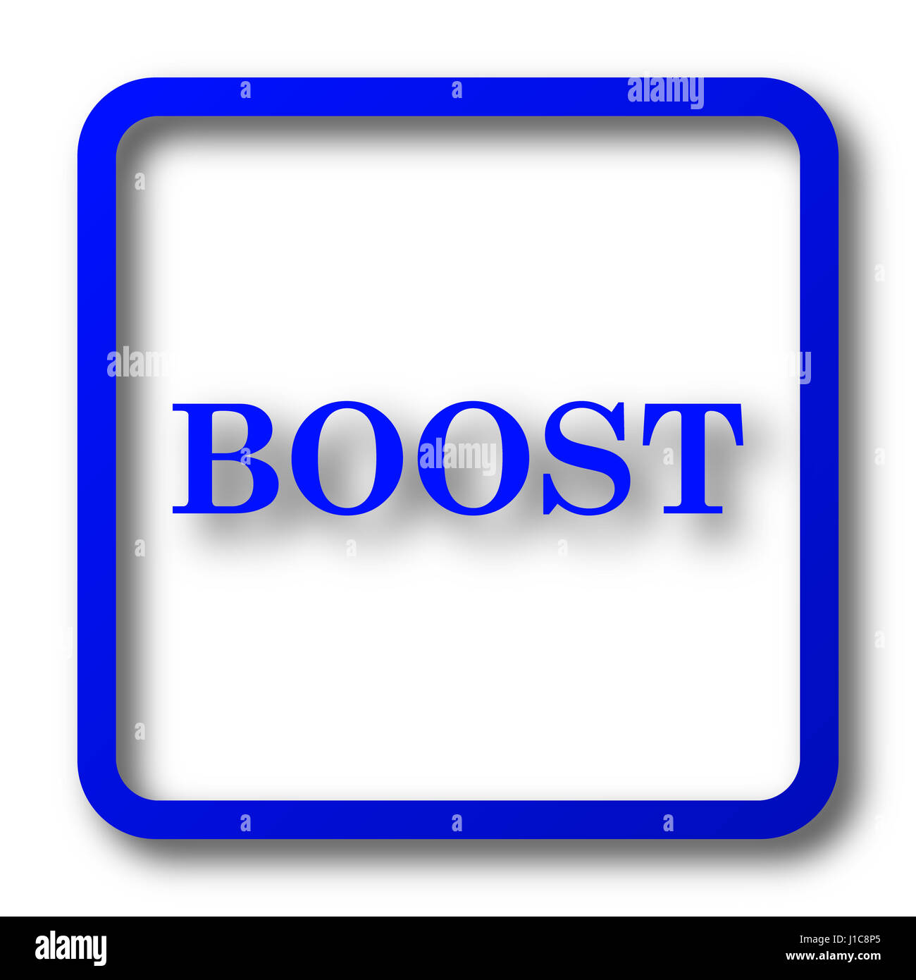 Boost icon. Boost website button on white background Stock Photo - Alamy