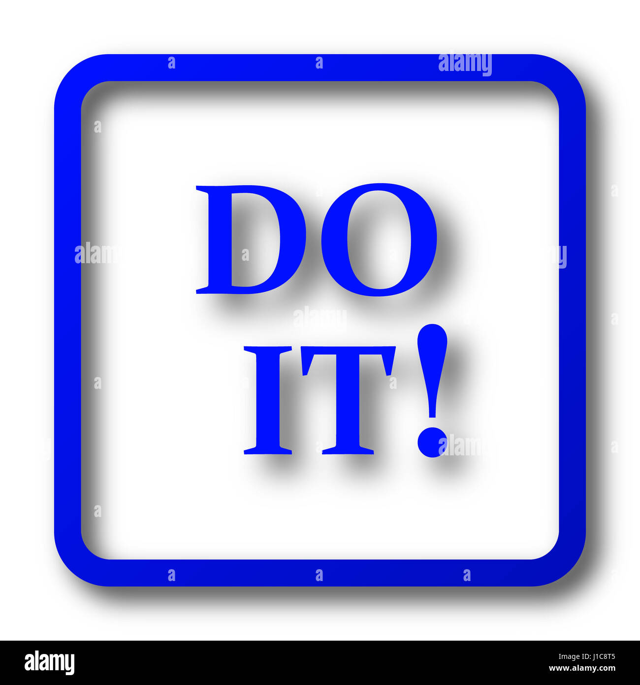 Do it icon. Do it website button on white background Stock Photo - Alamy