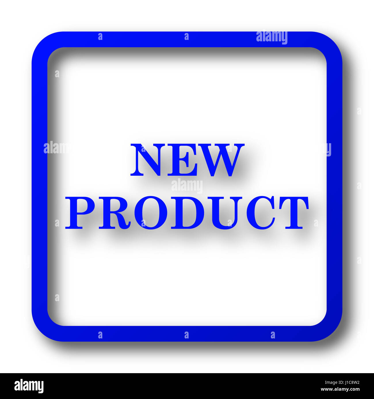 New product icon. New product website button on white background Stock ...