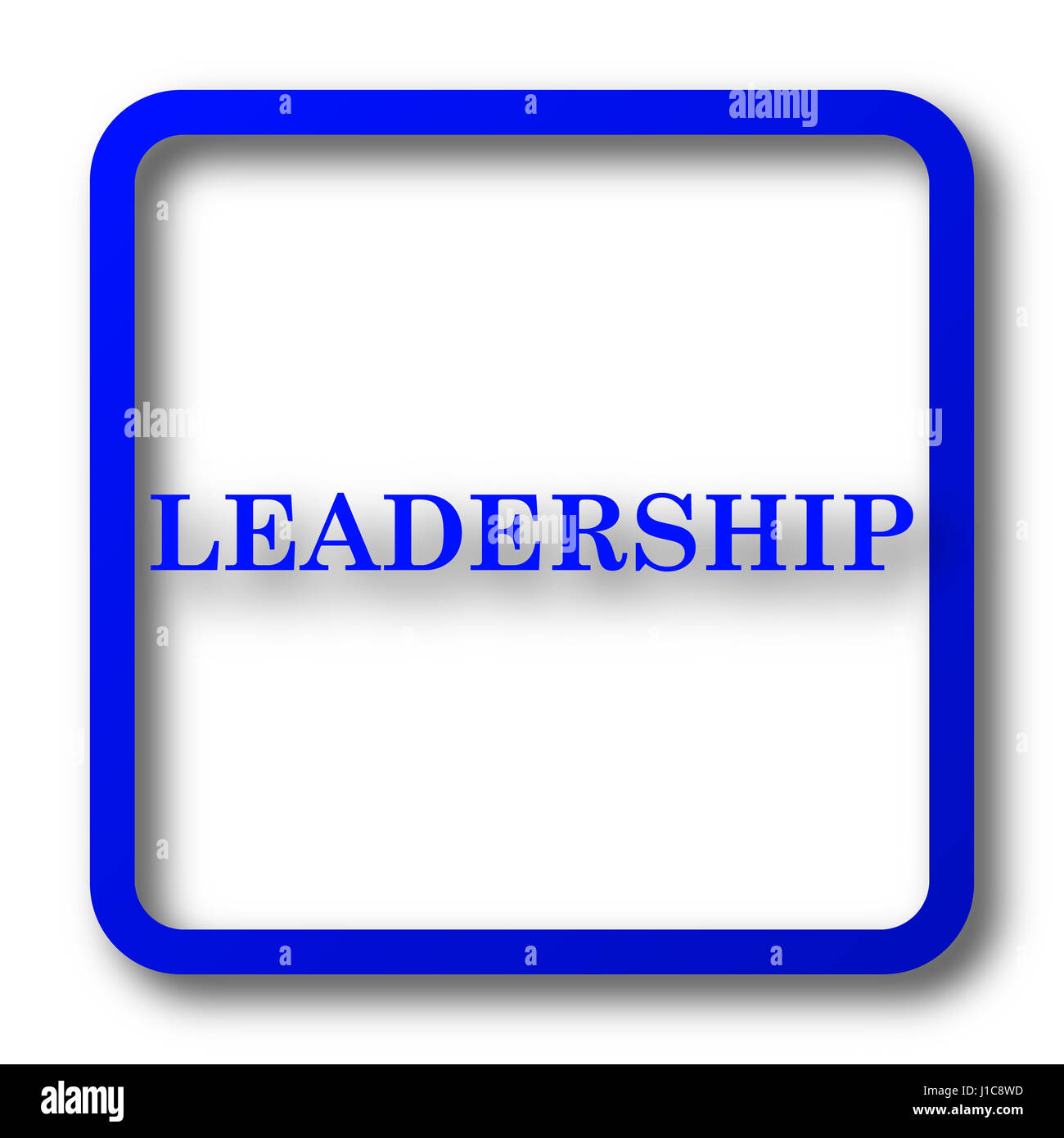 Leadership icon. Leadership website button on white background Stock ...