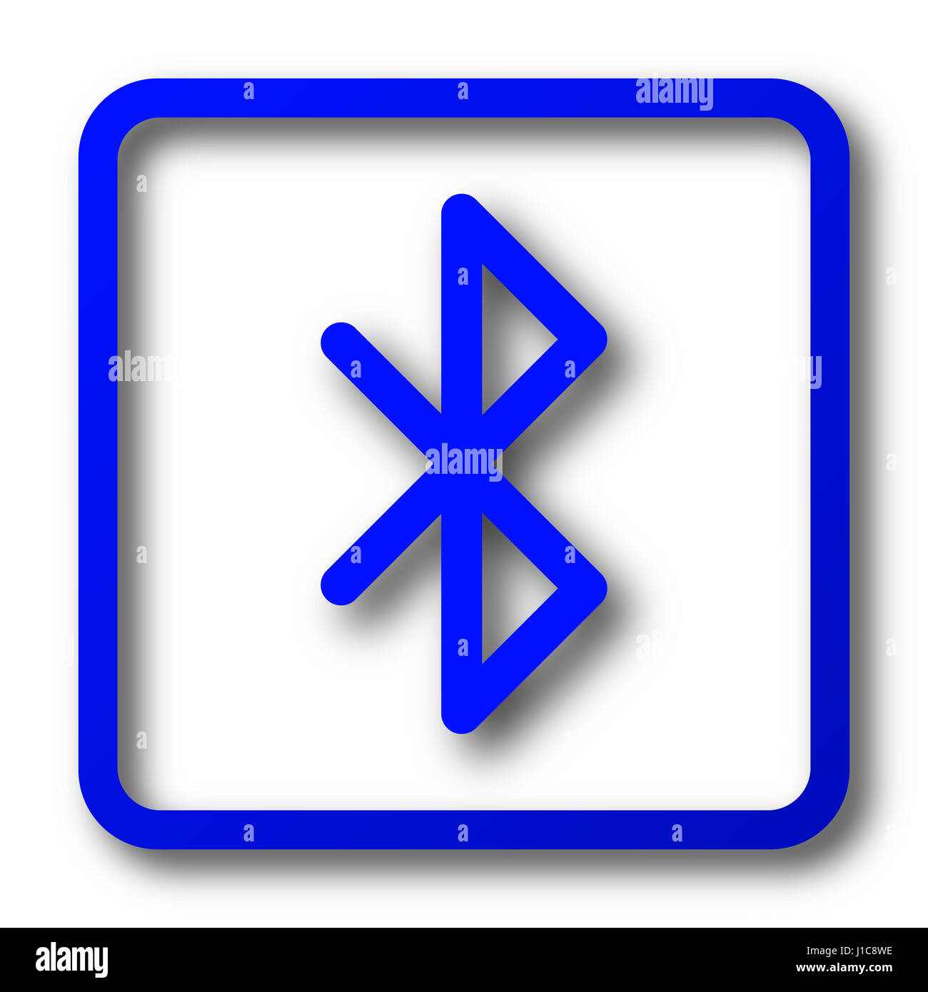 Bluetooth icon. Bluetooth website button on white background Stock ...