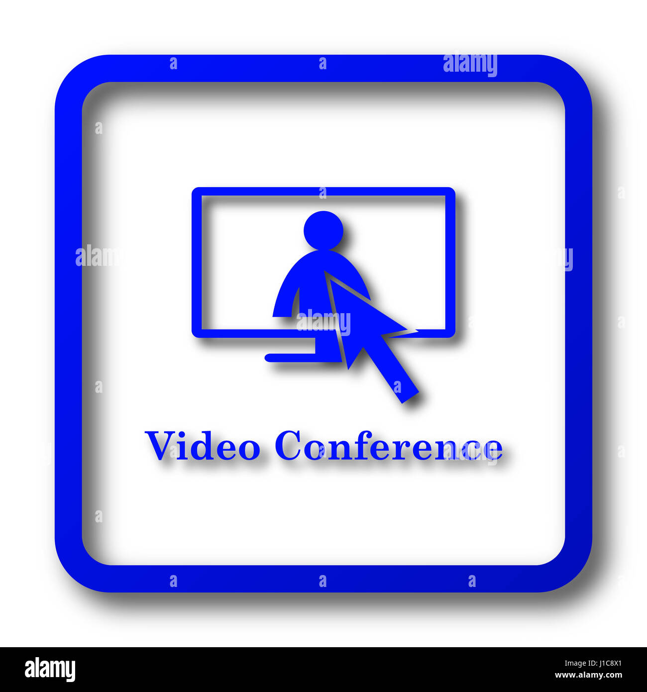 Video conference, online meeting icon. Video conference, online meeting ...