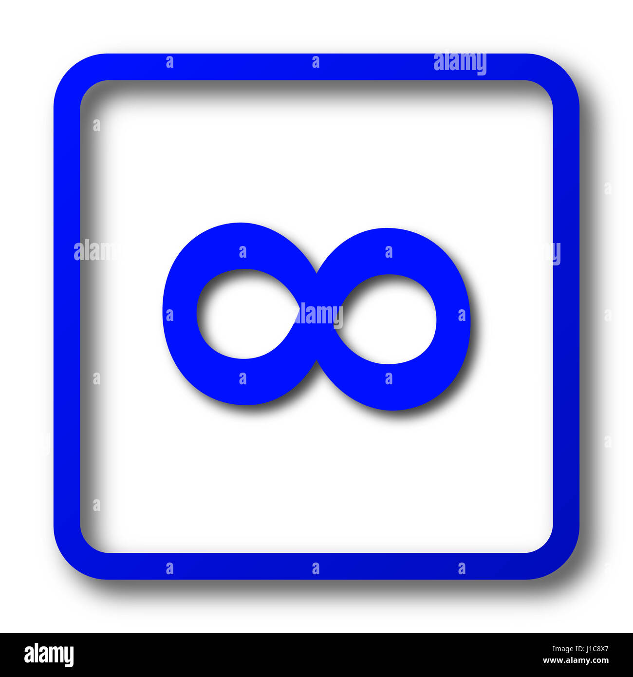Infinity sign icon. Infinity sign website button on white background ...