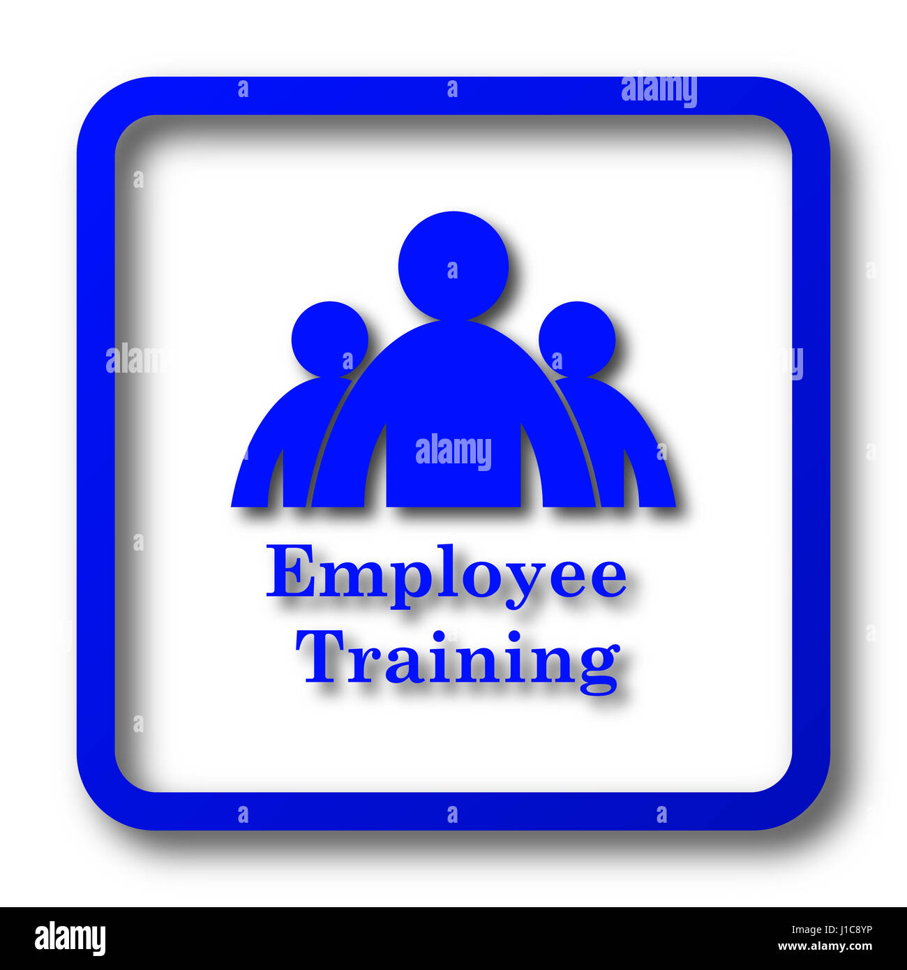 Employee training icon. Employee training website button on white ...