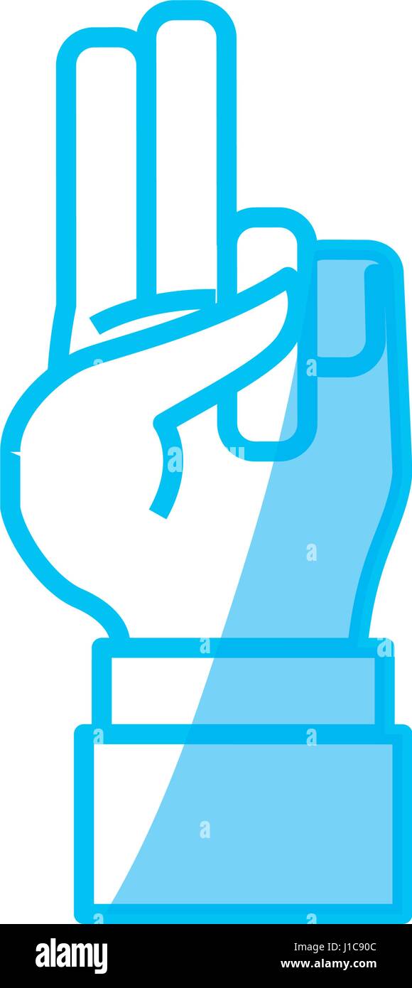 Hand number symbol Stock Vector Image & Art - Alamy