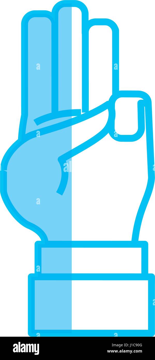 Hand number symbol Stock Vector Image & Art - Alamy