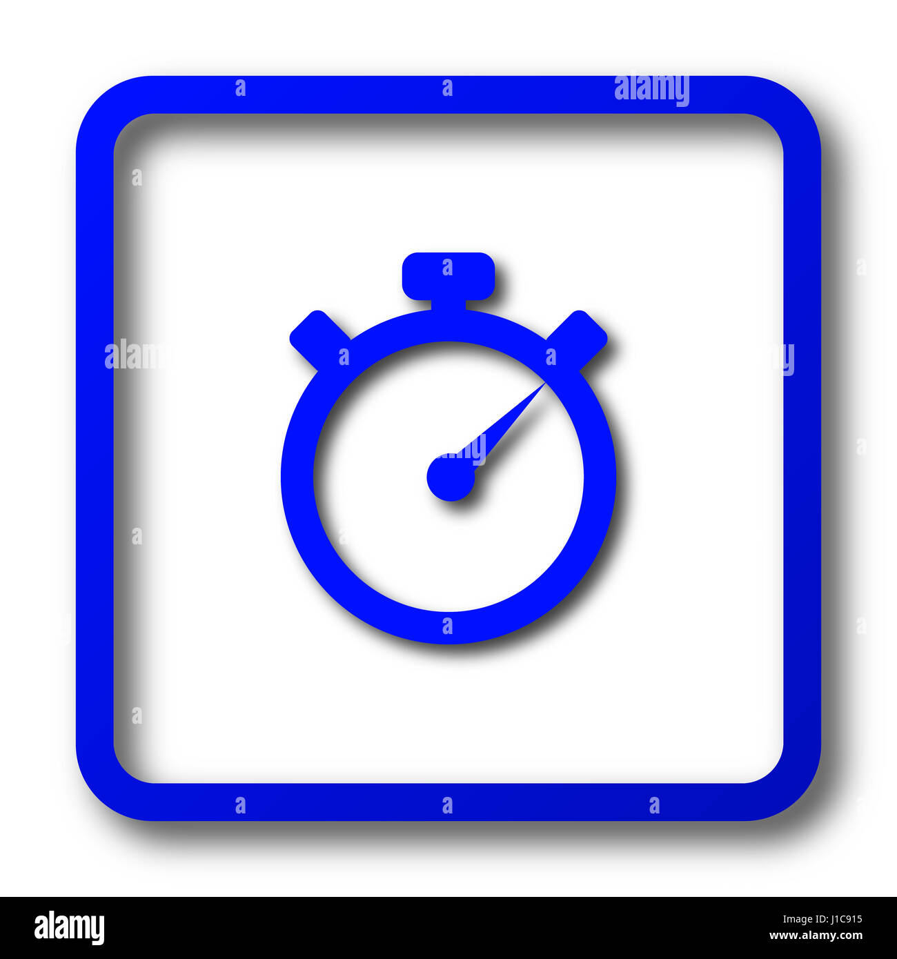 Timer icon. Timer website button on white background Stock Photo - Alamy