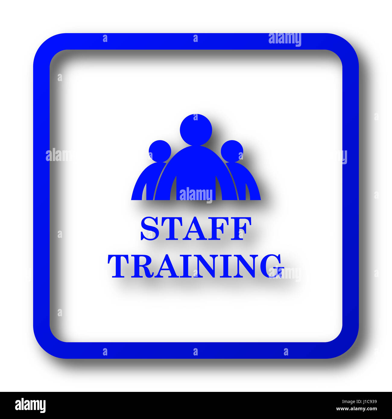 Staff training icon. Staff training website button on white background ... Staff training icon. Staff training website button on white background ...