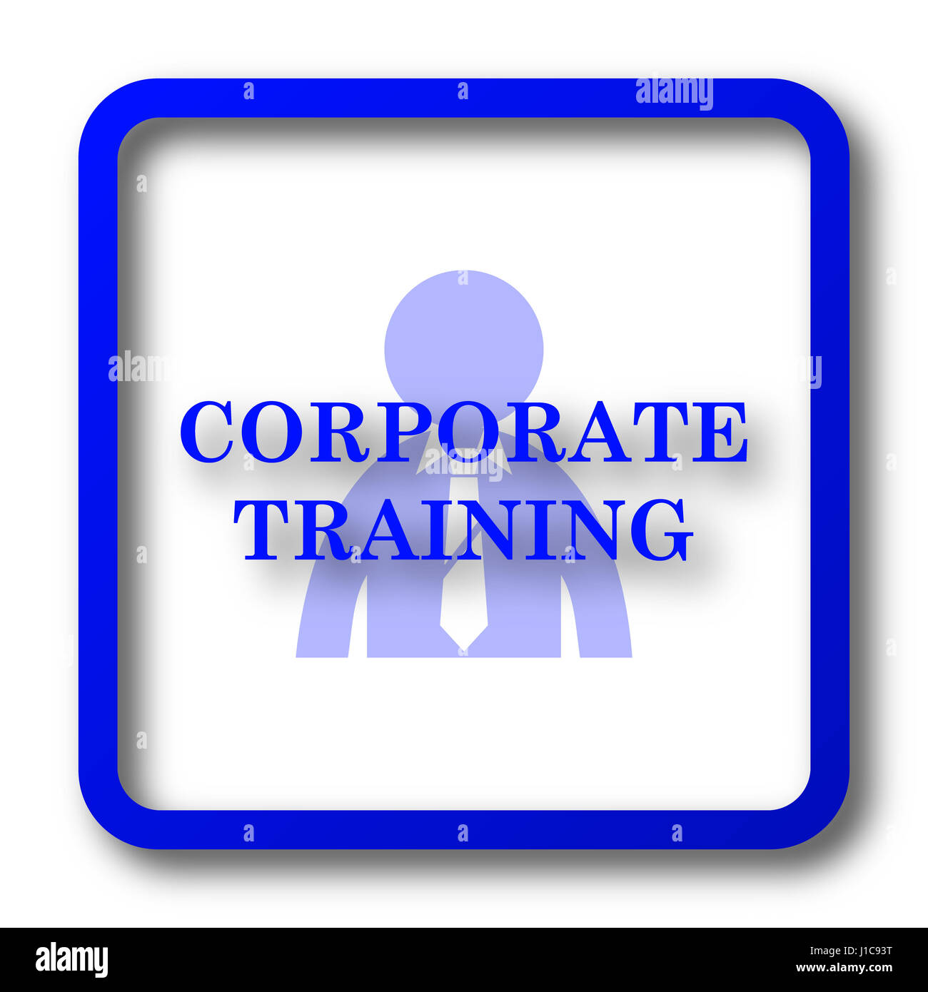 Corporate training icon. Corporate training website button on white ...