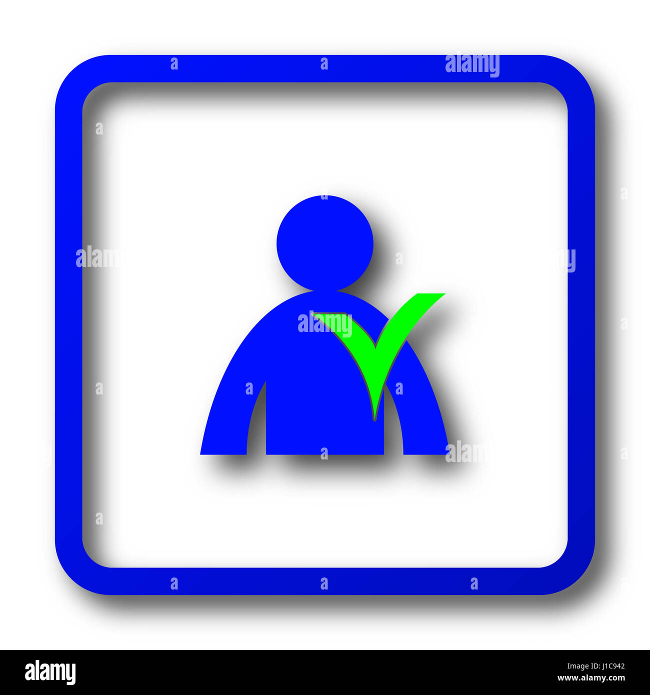 User online icon. User online website button on white background Stock ...