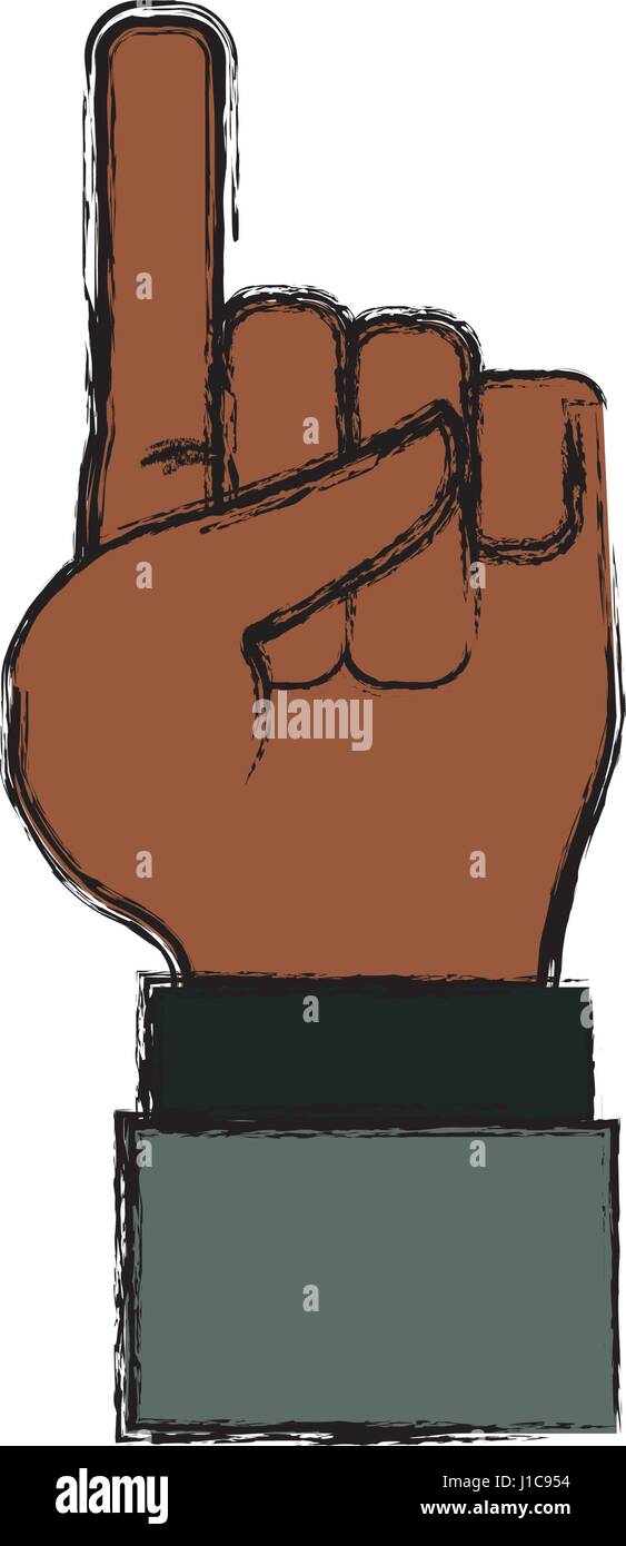 Hand number symbol Stock Vector Image & Art - Alamy