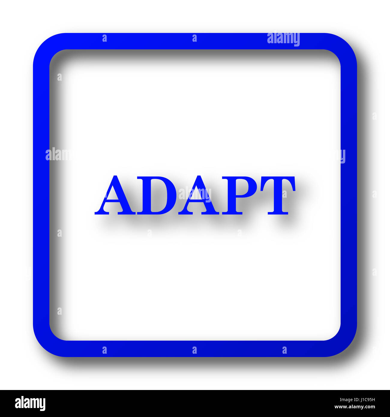 Adapt icon. Adapt website button on white background Stock Photo - Alamy