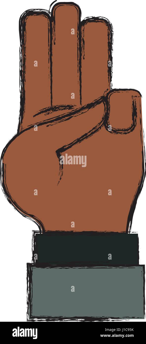 Hand number symbol Stock Vector Image & Art - Alamy