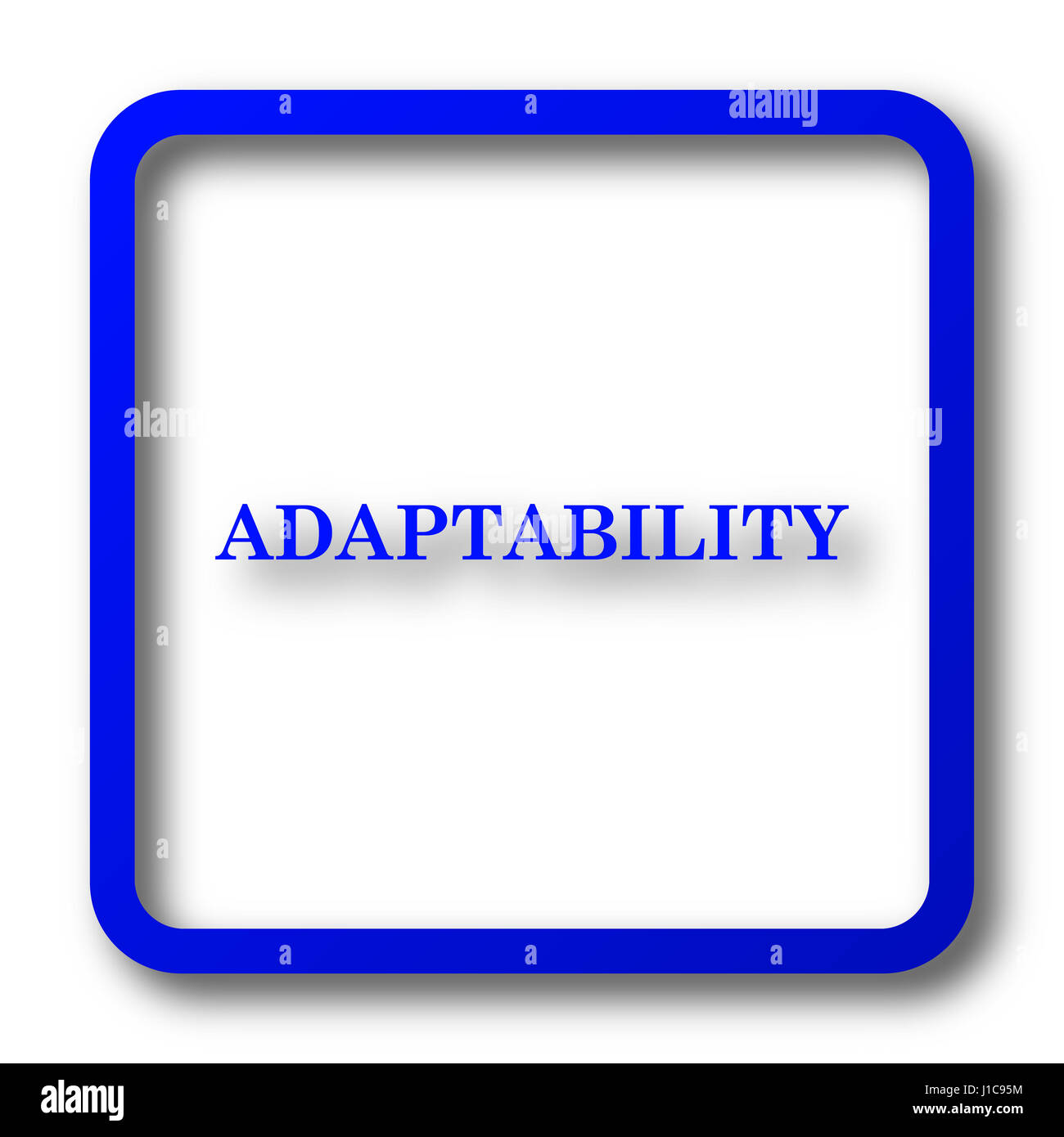 Adaptability icon. Adaptability website button on white background ...