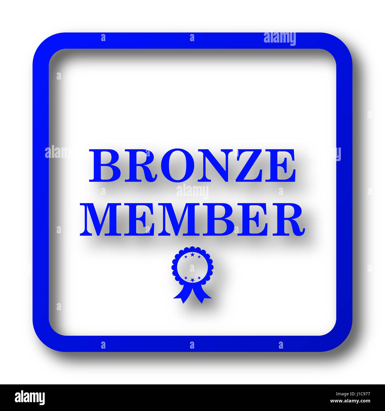Bronze member icon. Bronze member website button on white background ...