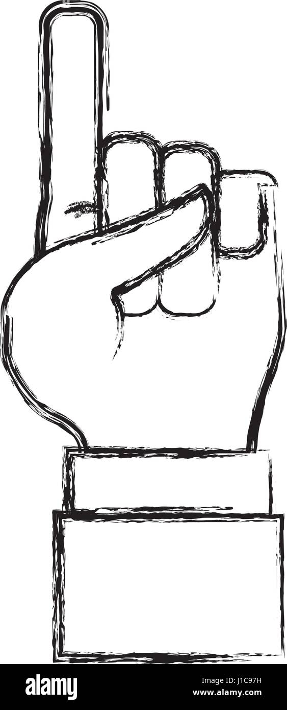Hand number symbol Stock Vector Image & Art - Alamy