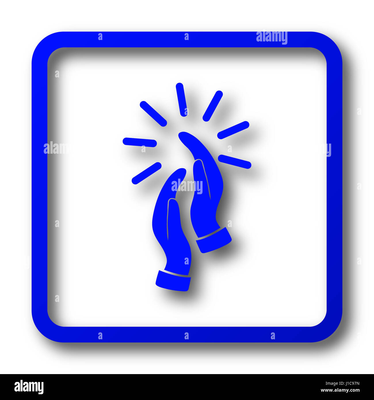 Applause icon. Applause website button on white background Stock Photo ...