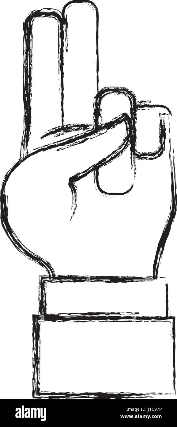 Hand number symbol Stock Vector Image & Art - Alamy