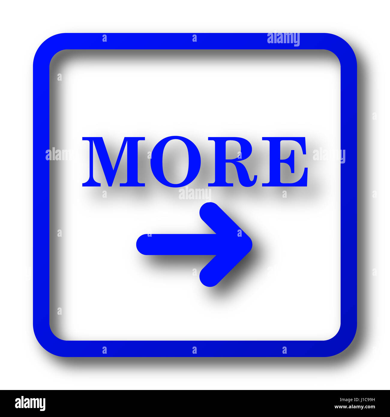More icon. More website button on white background Stock Photo - Alamy